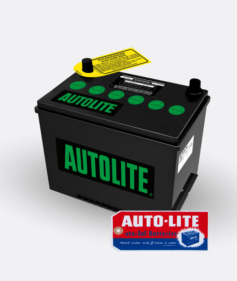 Autolite Battery Group 24 AL-24F green (1970-73) Sticker kit - WESKCAR