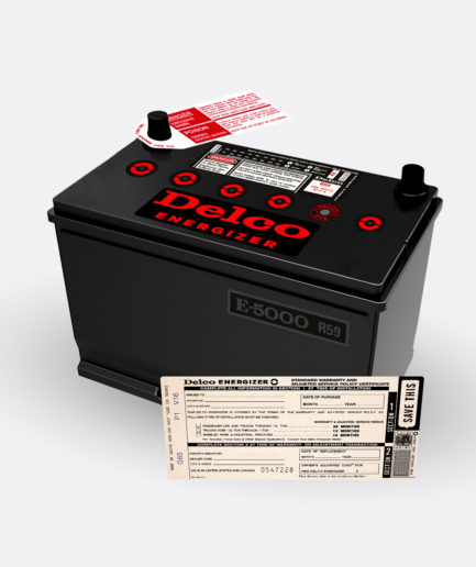 Delco Energizer Battery Original Equipment Push in Caps kit | WESKCAR