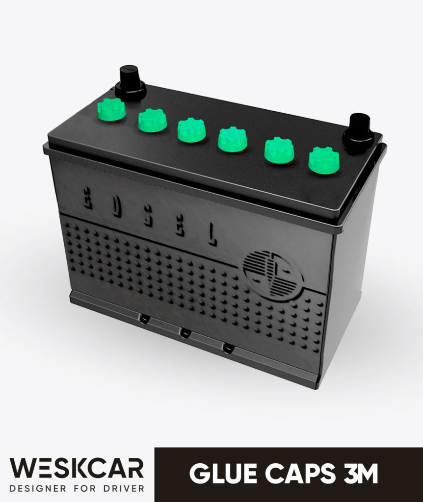 Edsel Battery 29NF (1958-60) Glue Caps kit | WESKCAR