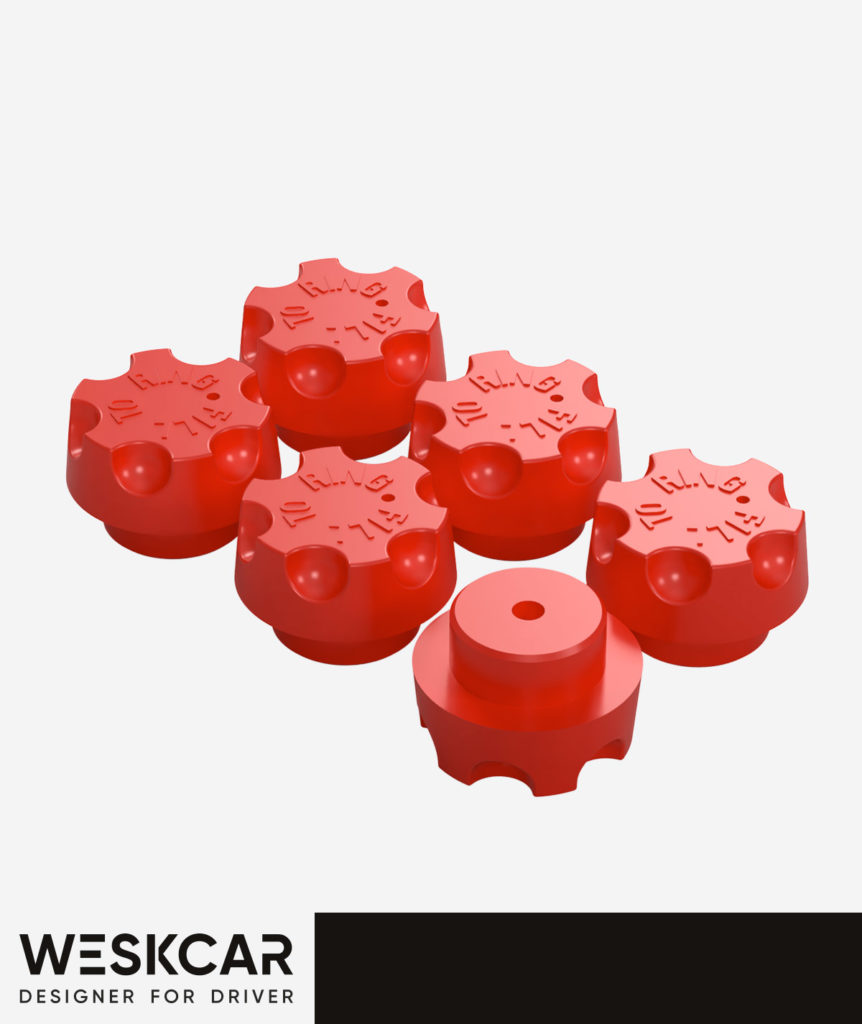 Ford Power Punch Battery (1954-68) Push in Caps kit | WESKCAR