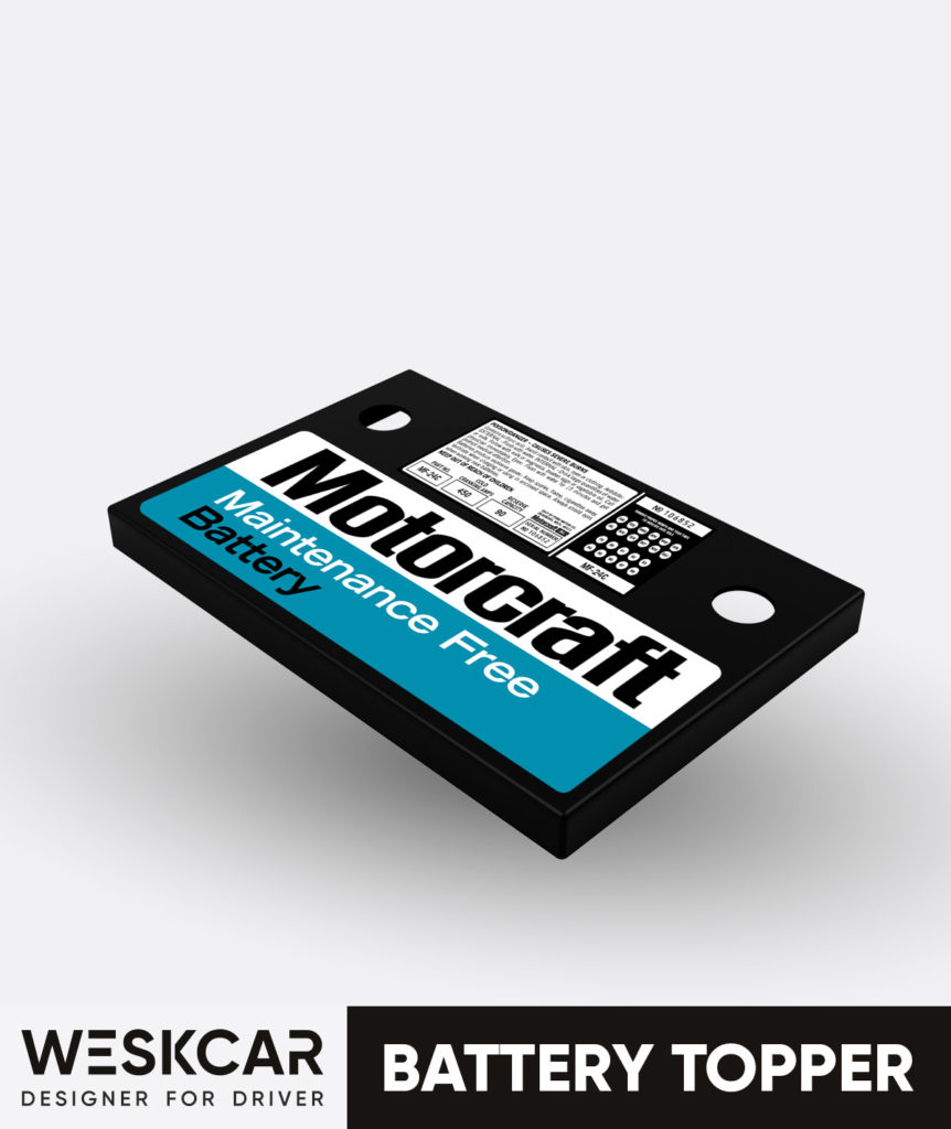 Motorcraft Ford Battery Red Group 24 MF-24C (1979-84) Battery topper