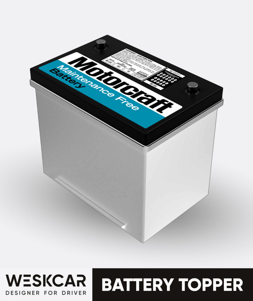 Motorcraft Ford Battery Red Group 24 MF-24C (1979-84) Battery topper