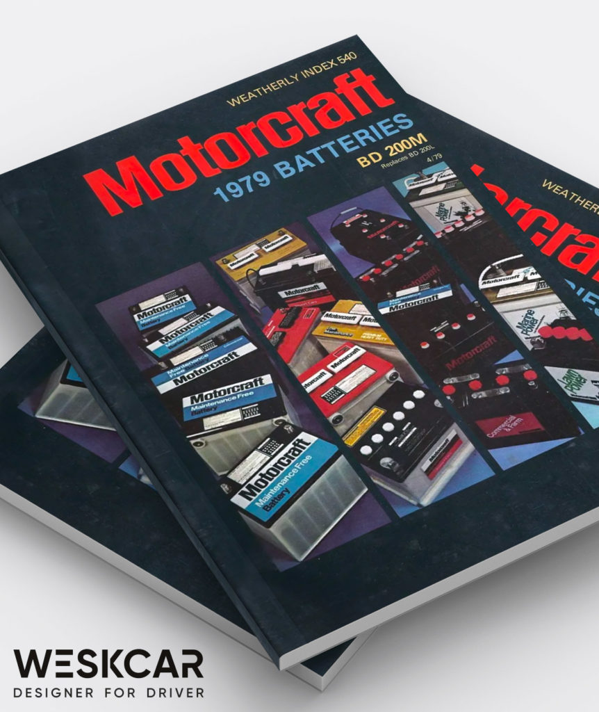 Motorcraft Ford Battery Group 27 MF-27C (1979-1984) Sticker kit