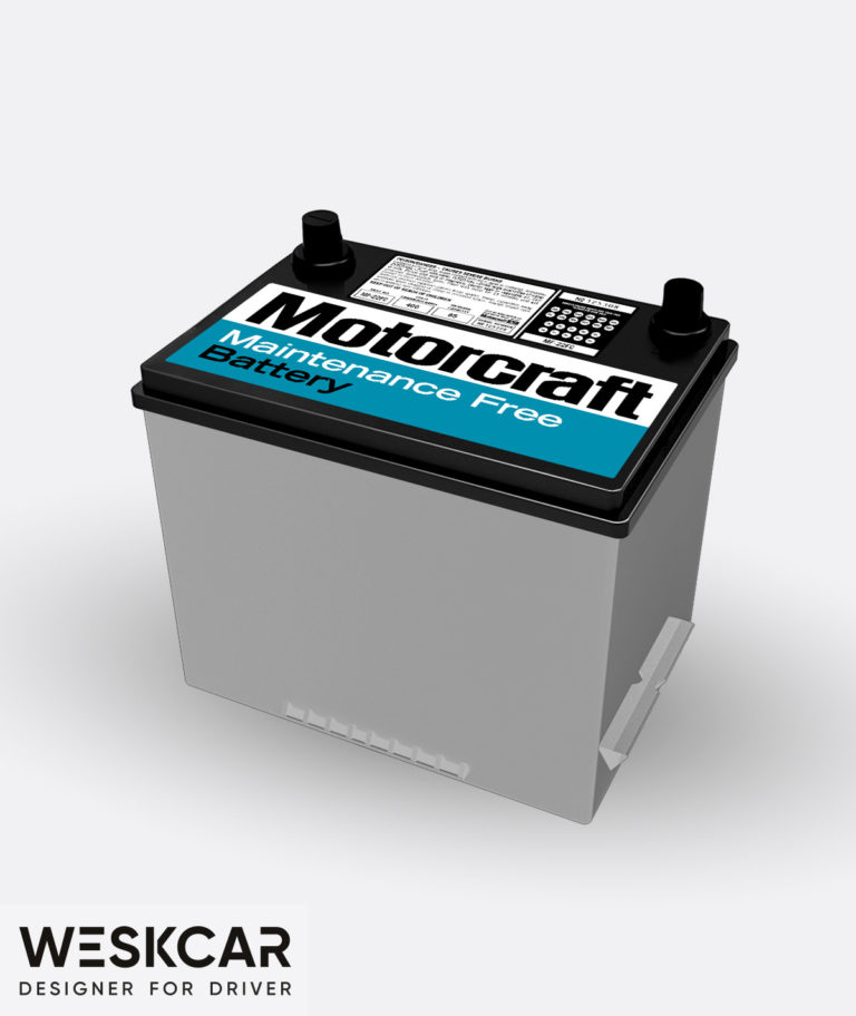 Motorcraft Ford Battery Group 22 MF-22FC (1979-1984) Sticker kit