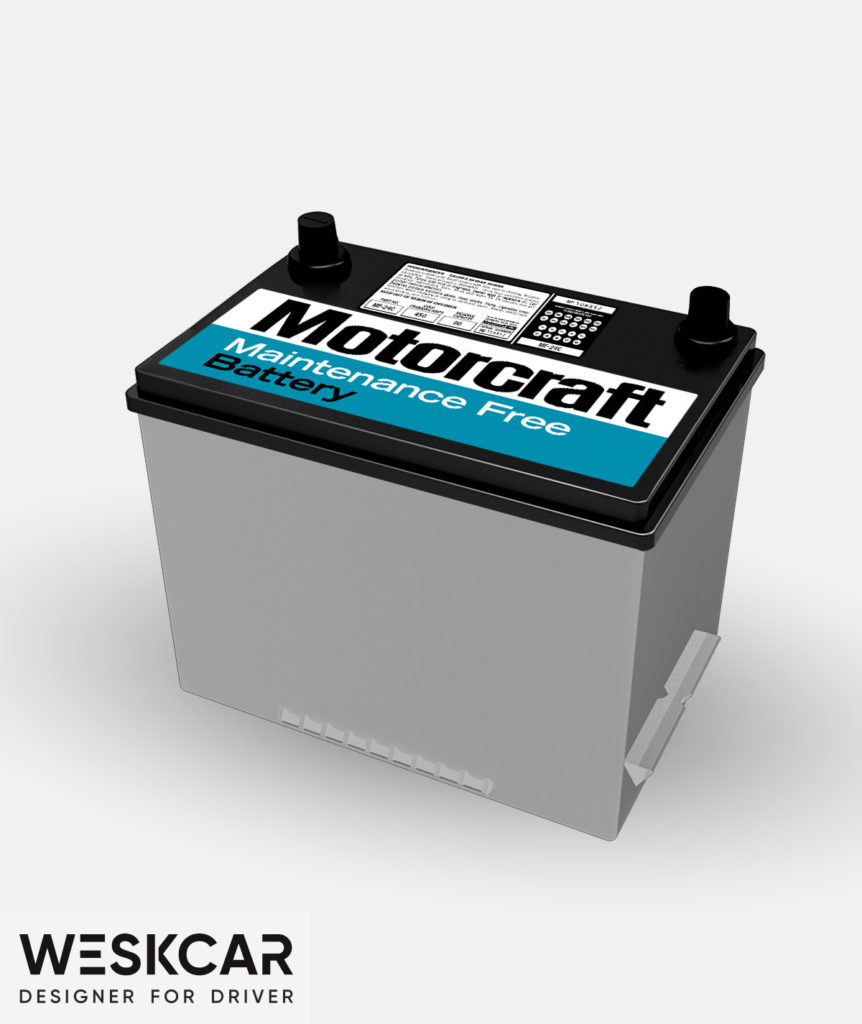 Motorcraft Ford Battery Group 24 MF-24C (1979-1984) Sticker kit