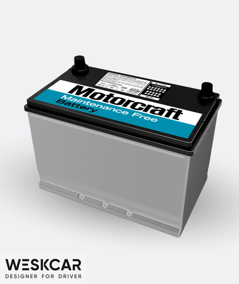 Motorcraft Ford Battery Group 27 MF-27C (1979-1984) Sticker kit